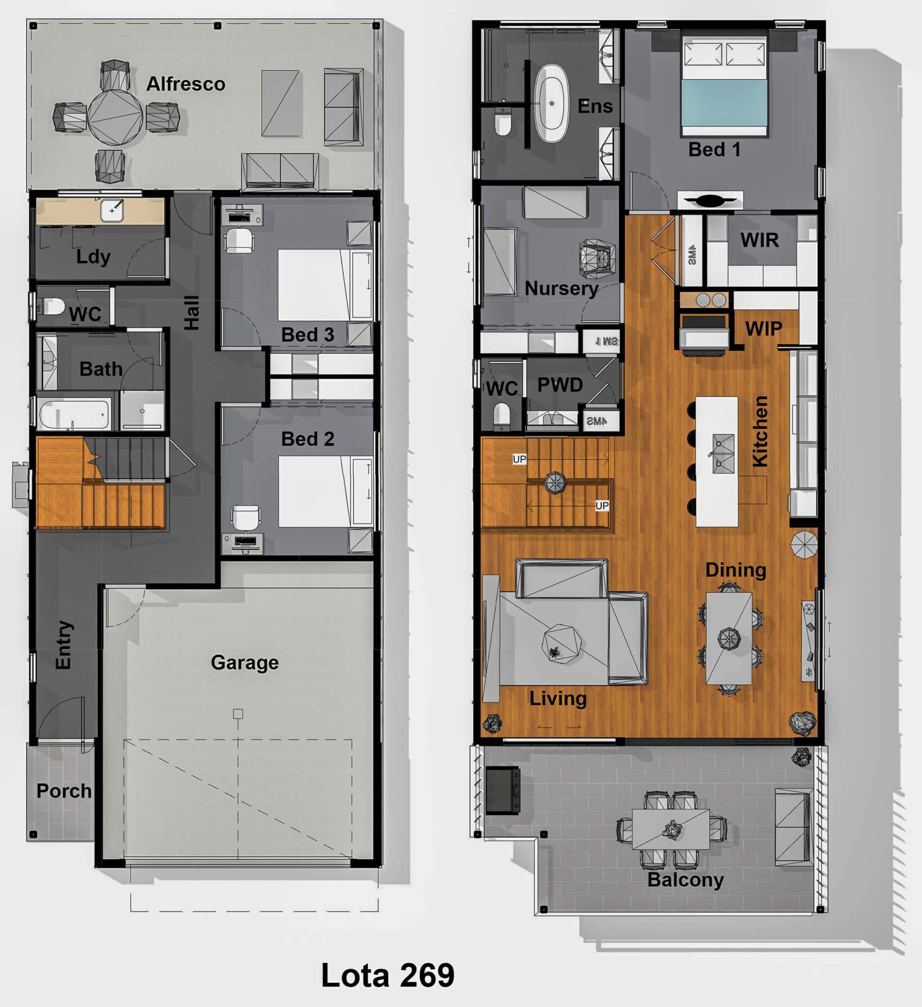 Lota Floorplans - Small Lot Homes